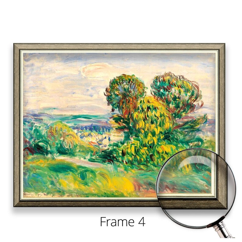 Pierre Auguste Renoir - Trees | Museum Quality 3D Oil Canvas Print of ...