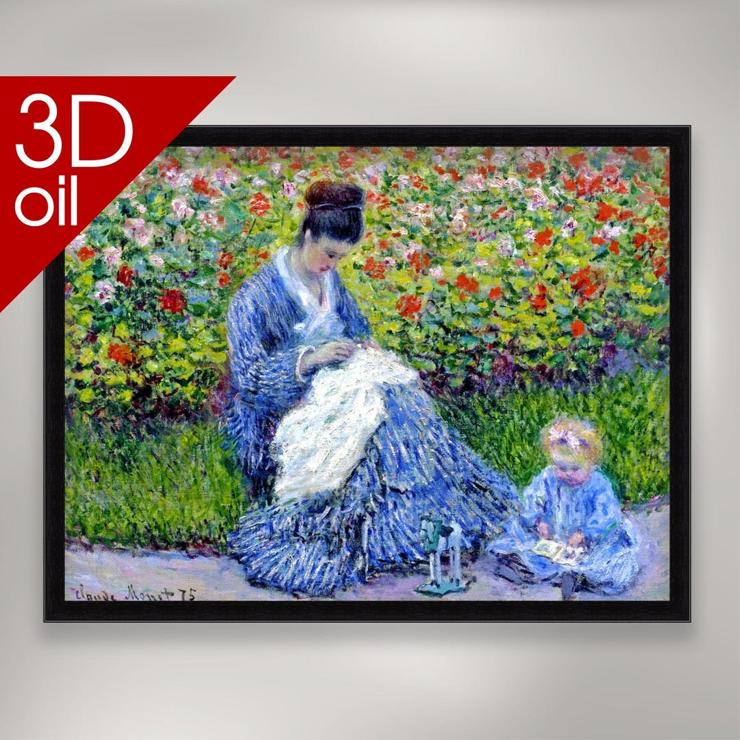 Claude Monet - Camille Monet and a Claude Monet - Child in the Artist’s ...