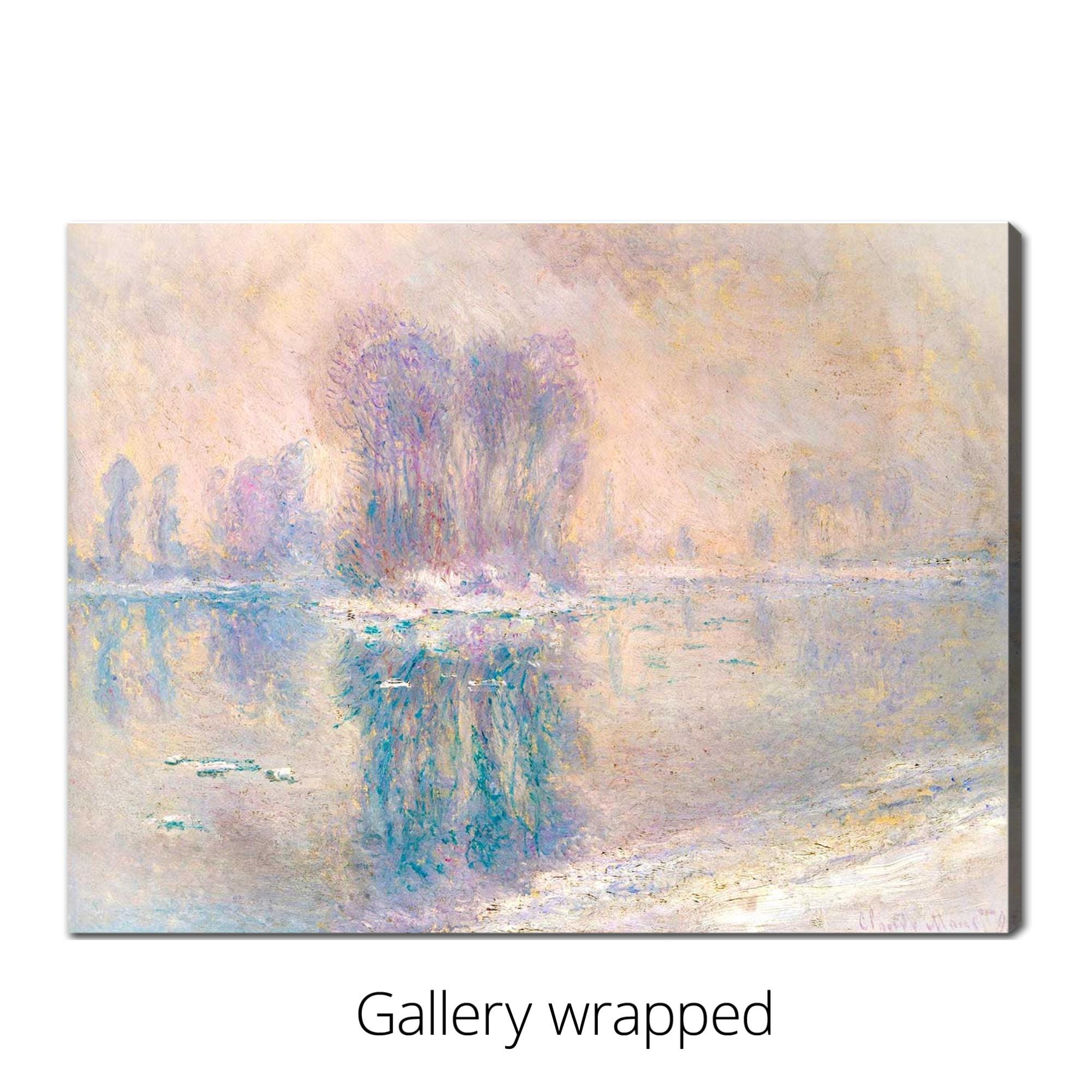 Ice Floes - Claude Monet | Museum Quality 3D Oil Canvas Print of Famous ...