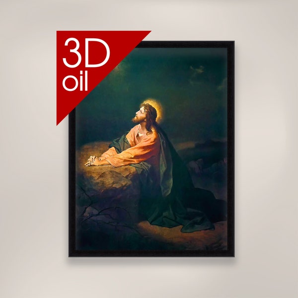Heinrich Hoffman Christ in Gethsemane - Etsy