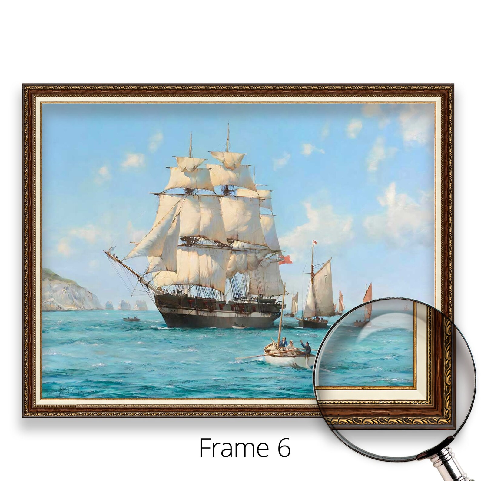 Montague Dawson - the Arrival the Thetis | Museum Quality 3D Oil Canvas ...