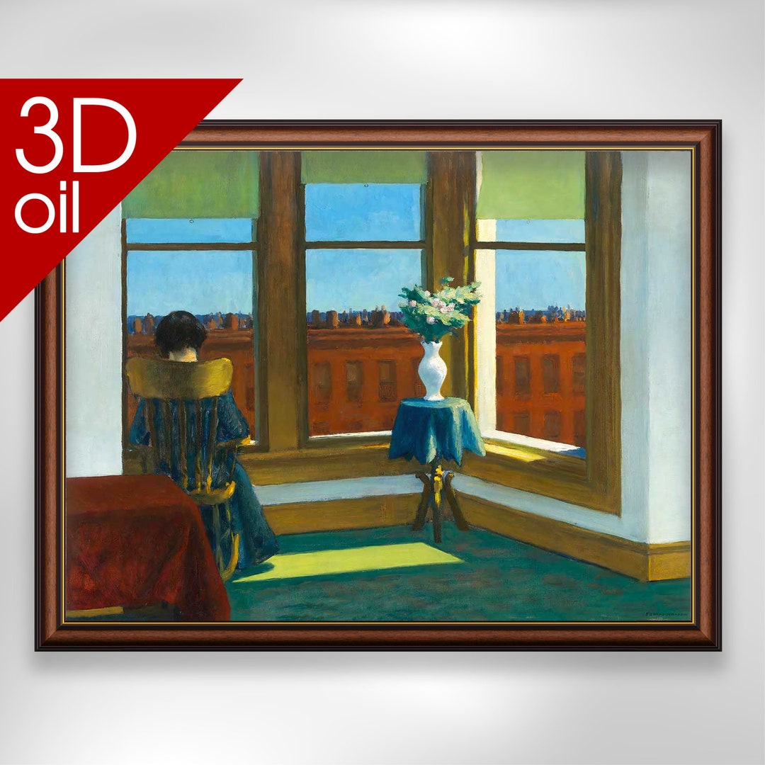 Edward Hopper- Room in Brooklyn | Museum Quality 3D Oil Canvas Print of ...