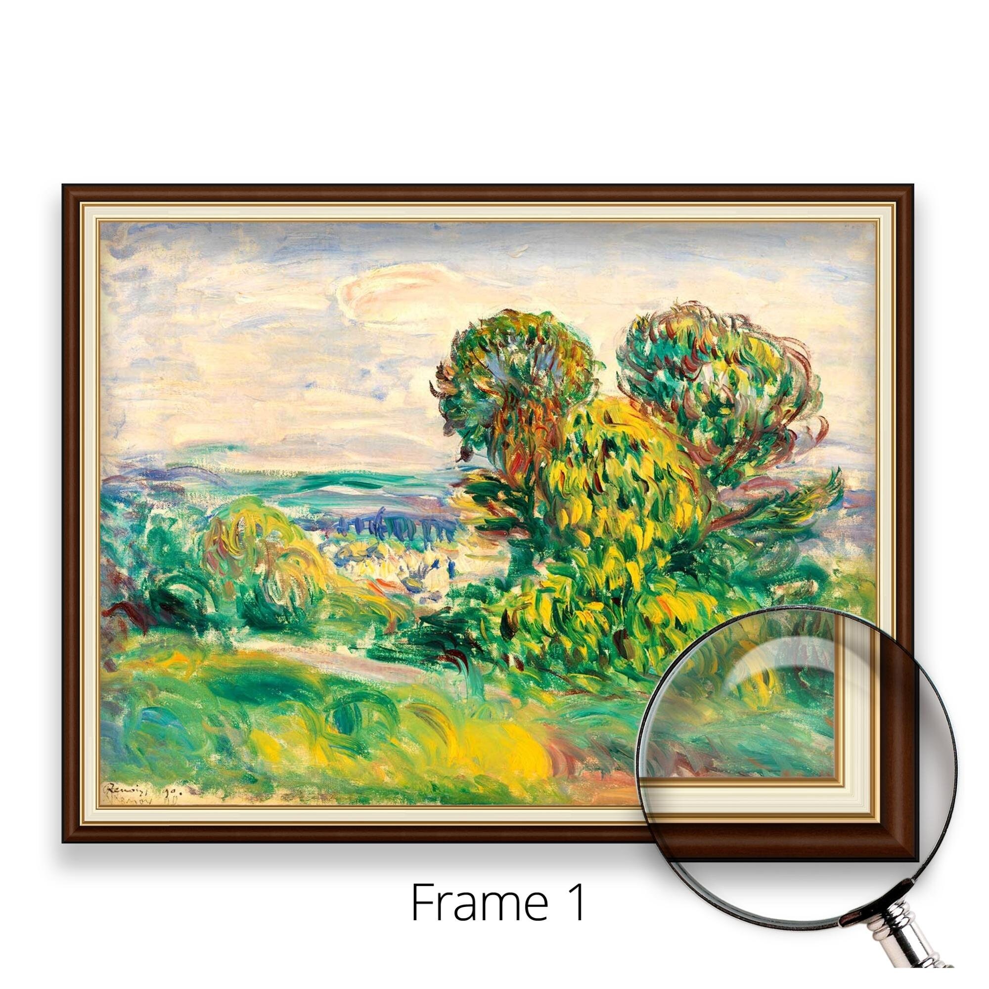 Pierre Auguste Renoir - Trees | Museum Quality 3D Oil Canvas Print of ...