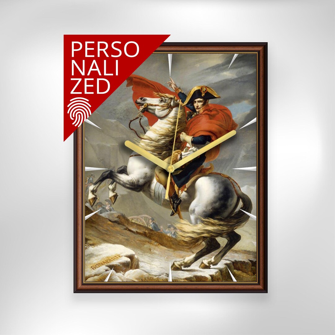 Napoleon Bonaparte Crossing the Alps - Jacques Louis David — Framed ...