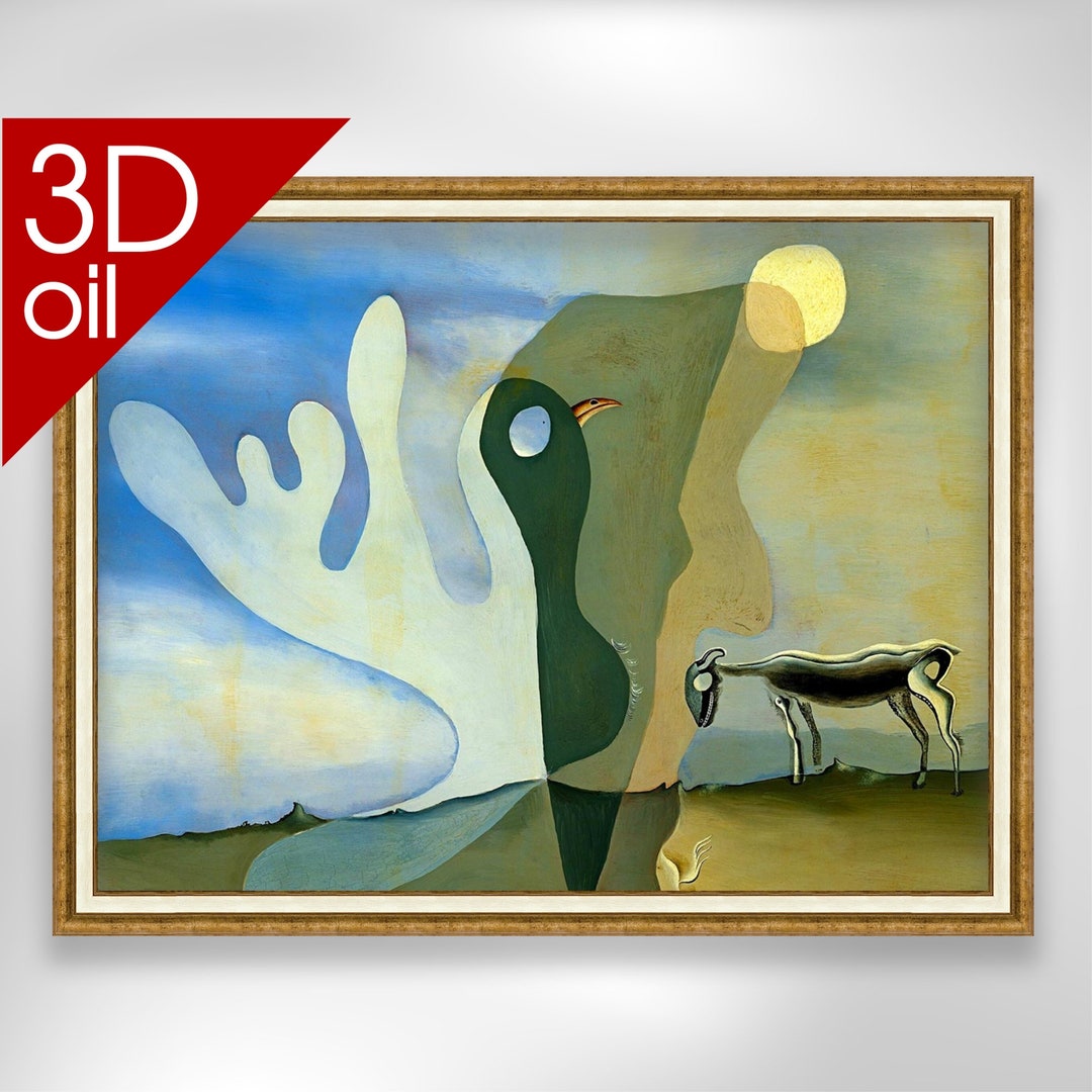The Ram the Spectral Cow - Salvador-dali | Museum Quality 3D Oil Canvas ...