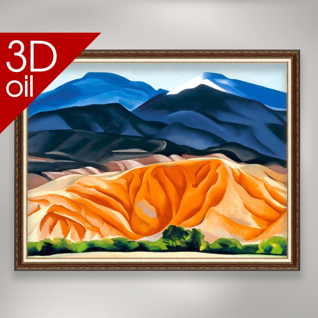 Georgia O’keeffe - Black Mesa Landscape | Museum Quality 3D Oil Canvas ...