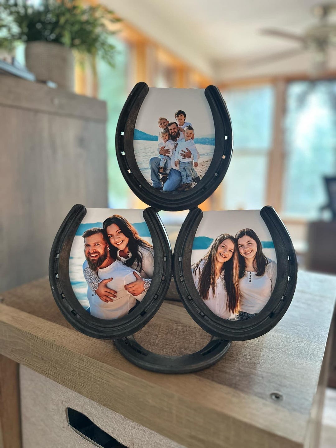 Handmade Horseshoe 3-photo Frame – Rustic Western Decor - Etsy