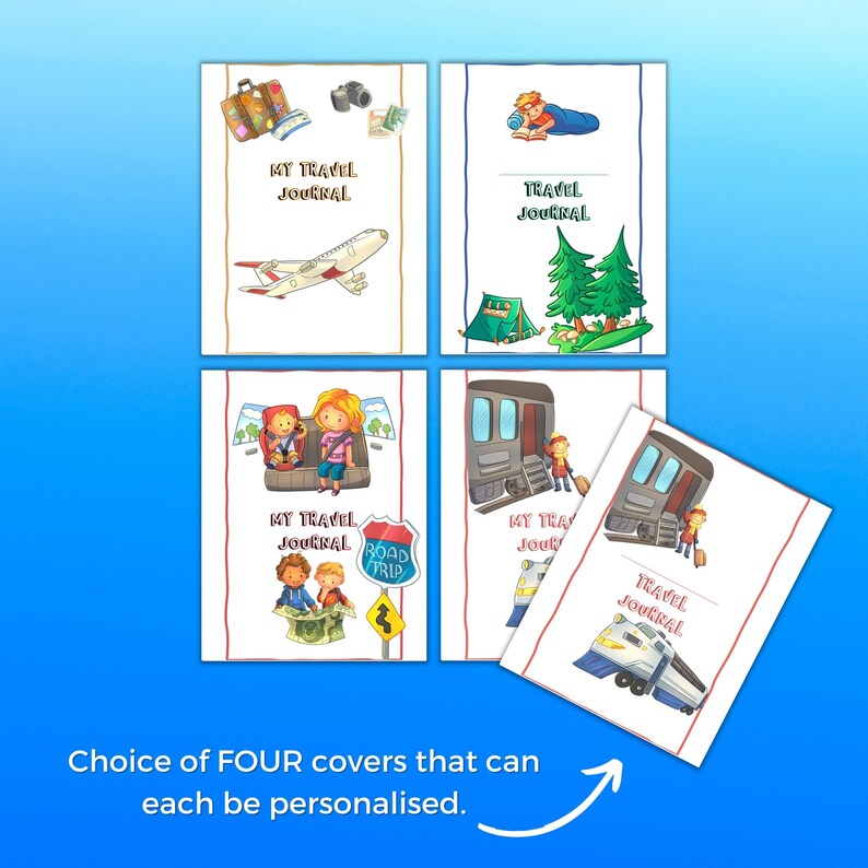 PRINTABLE Kids Travel Journal Colour | Kids Travel Activity Book | Kids ...