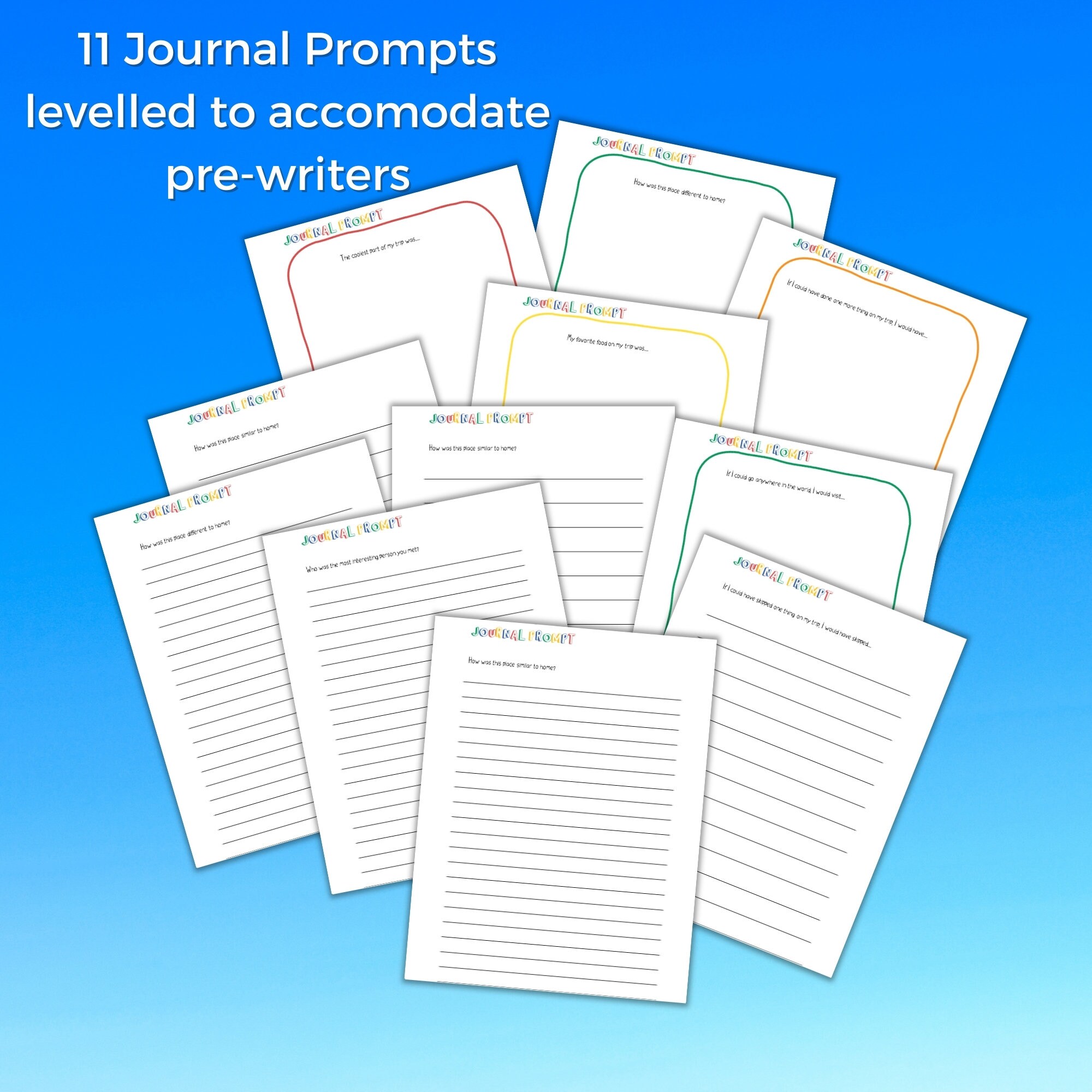 PRINTABLE Kids Travel Journal Colour | Kids Travel Activity Book | Kids ...