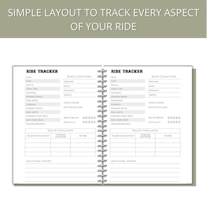 PRINTABLE Cycling Logbook| Cycling Tracker| Ride Tracker| PDF| A4, A5 ...
