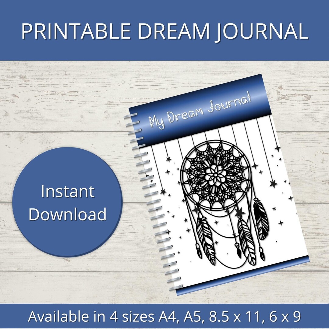 Printable Dream Journal| Printable Dream Diary| Printable Dream Tracker ...