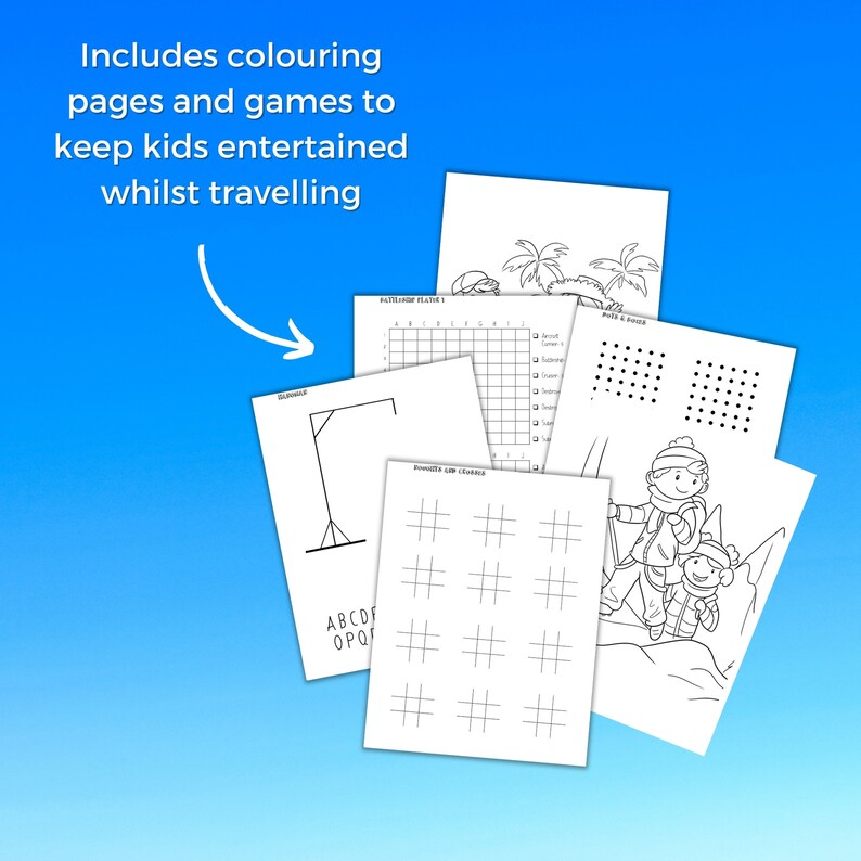 PRINTABLE Kids Travel Journal Colour Kids Travel Activity Book Kids ...