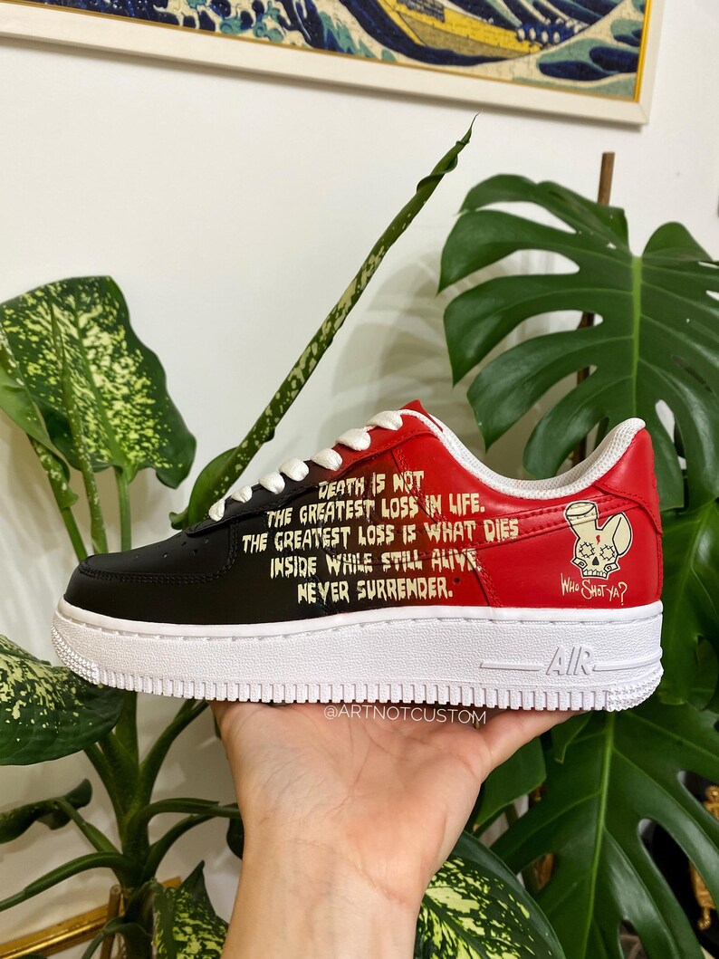 2PAC Custom Shoes | AF1 Air Force 1 | Nike | MADE TO ORDER | Hand ...