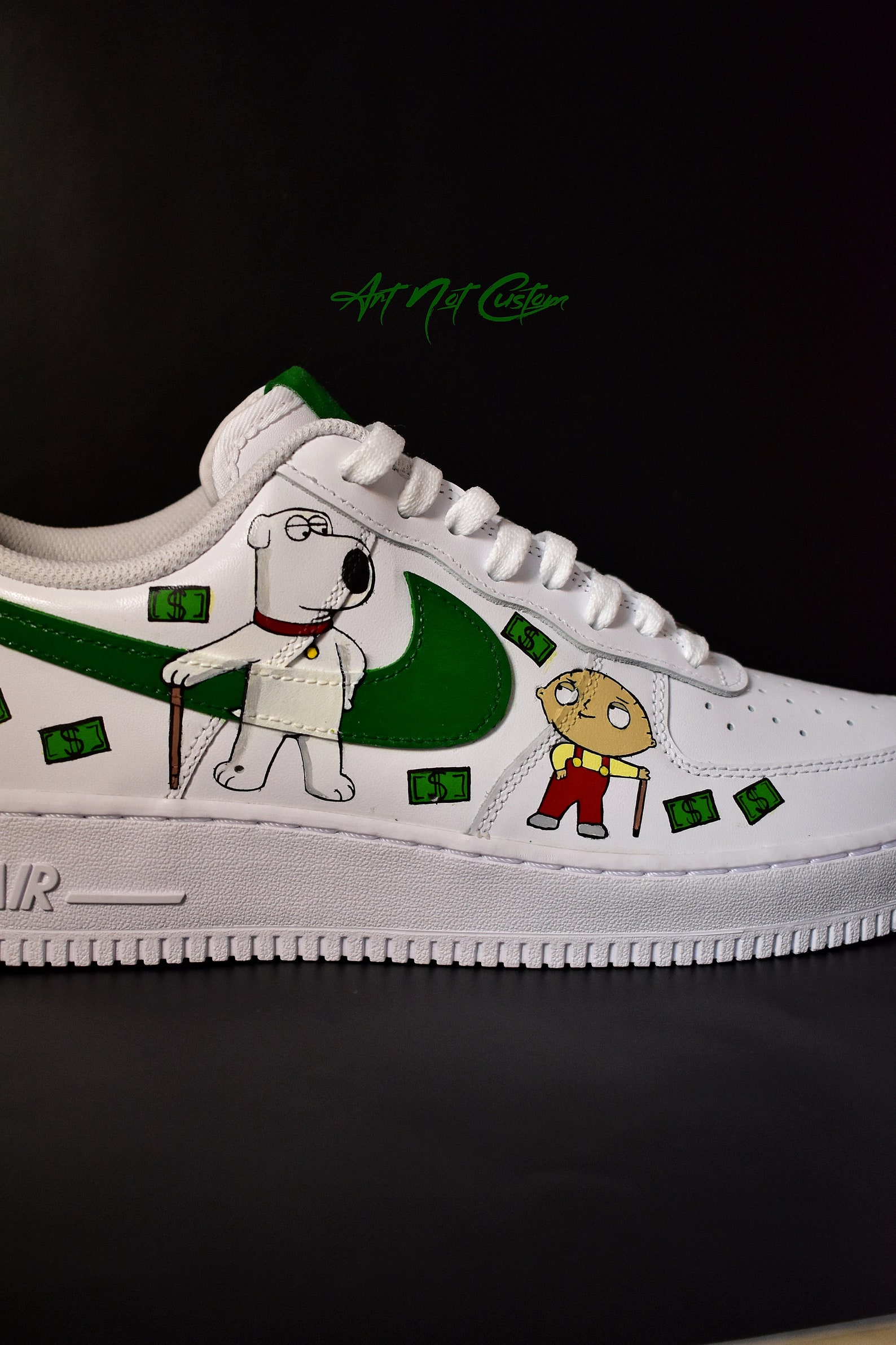 FAMILY GUY AF1 Custom Shoes Hand-painted Shoes X Airbrush Made to Order ...