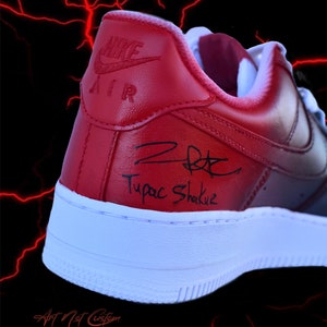 2PAC Custom Shoes AF1 Air Force 1 Nike MADE TO ORDER Hand-painted ...