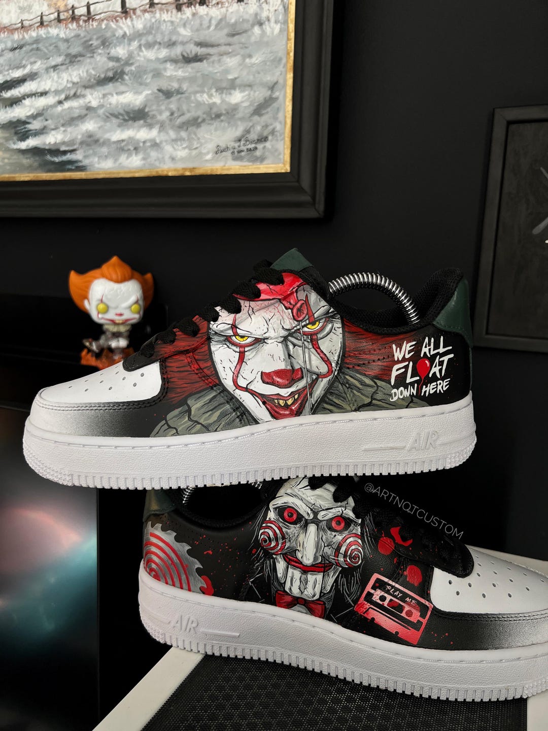 Custom Shoes Mens / Women Halloween Edition Air Force 1 Low AF1 Custom ...