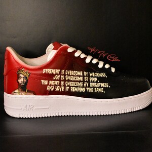 2PAC Custom Shoes AF1 Air Force 1 Nike MADE TO ORDER Hand-painted ...