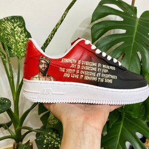 2PAC Custom Shoes | AF1 Air Force 1 | Nike | MADE TO ORDER | Hand ...