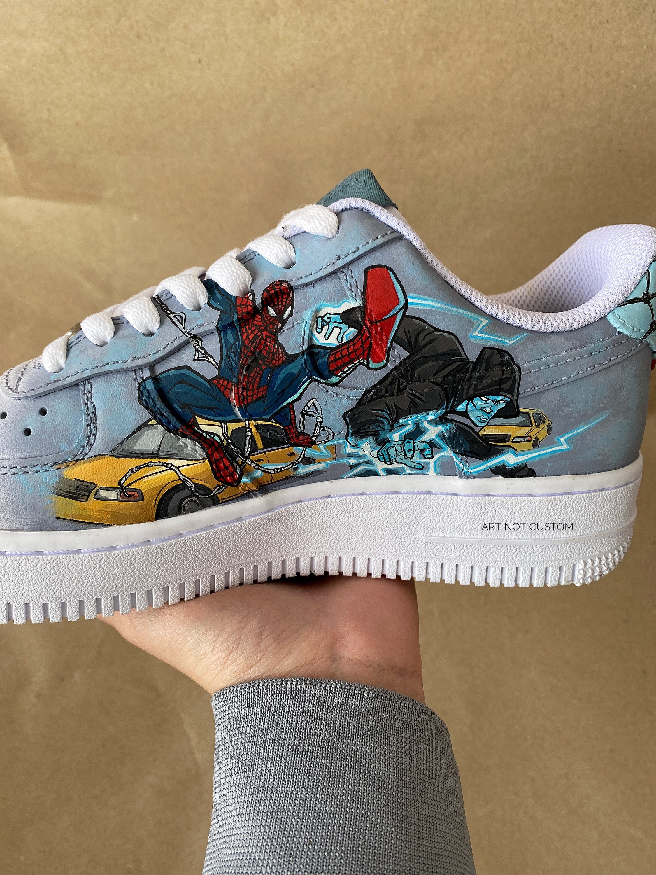 Spider-man Custom Shoes / Made to Order / Air Force 1 / AF1 Custom ...
