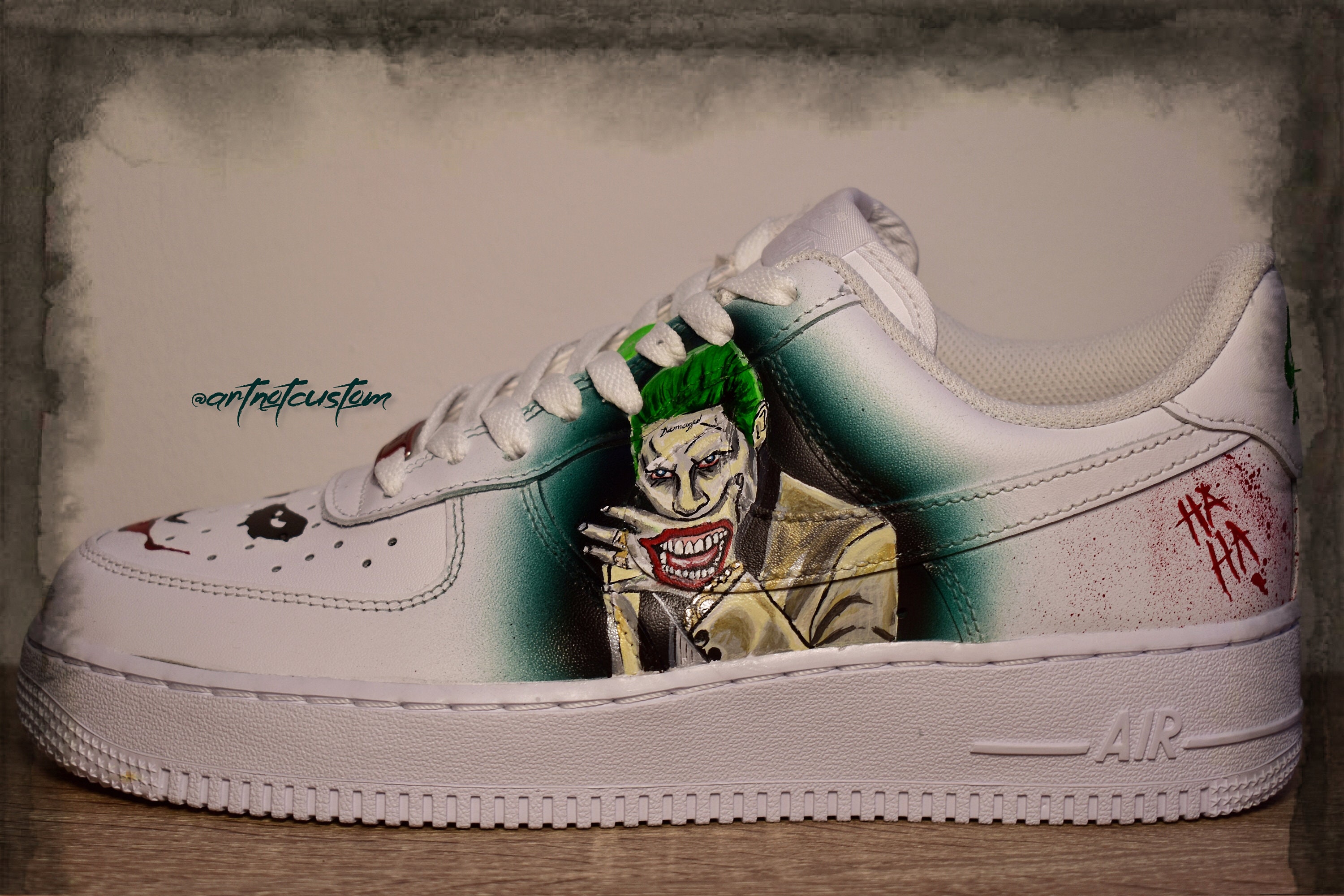 JOKER Edition - Hand-painted AF1 Custom Shoes | Air Force 1 | AIR FORCE ...