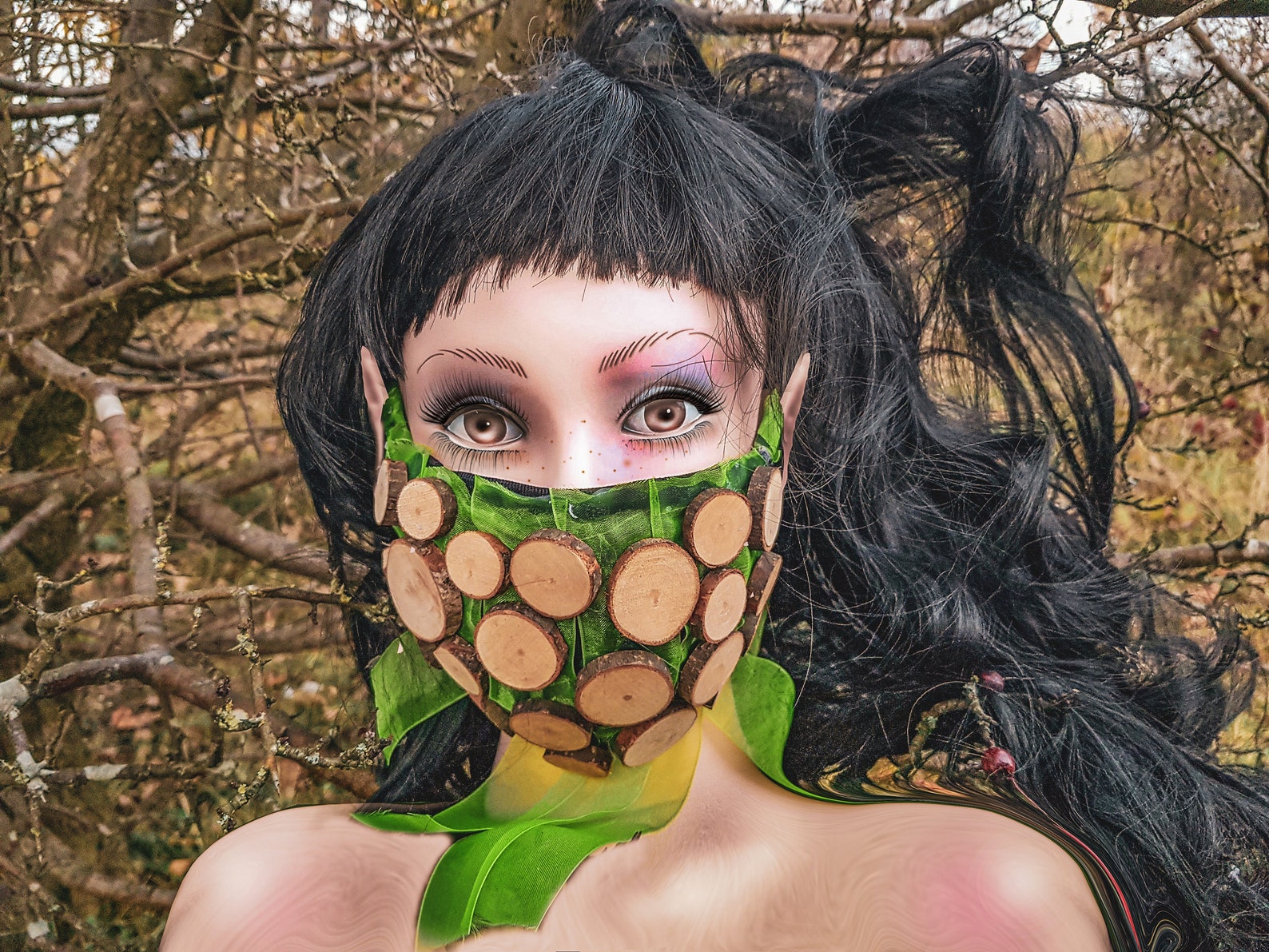 Face Coverings of the Fae Face Masks handmade nature | Etsy