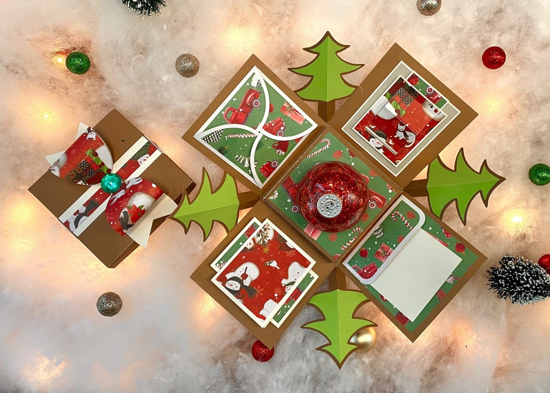 Christmas Explosion Box - Digital File - Instant Download - Etsy