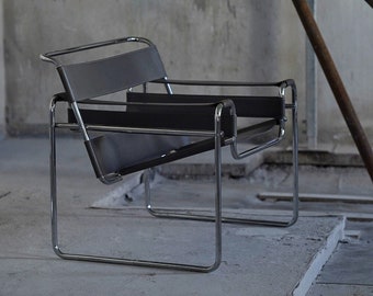 Wassily Chair by Marcel Breuer Model B3 Chair Replica, Italy 1980s ...