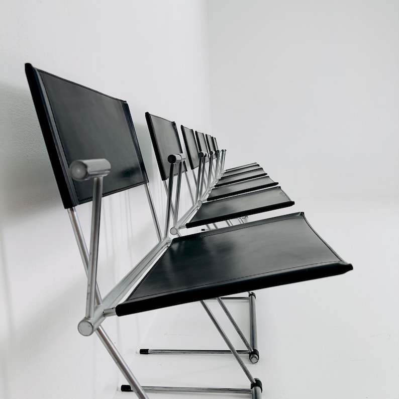 Set of 6 Ballerina Black Dining Chairs by Herbert Ohl for Matteo Grassi ...