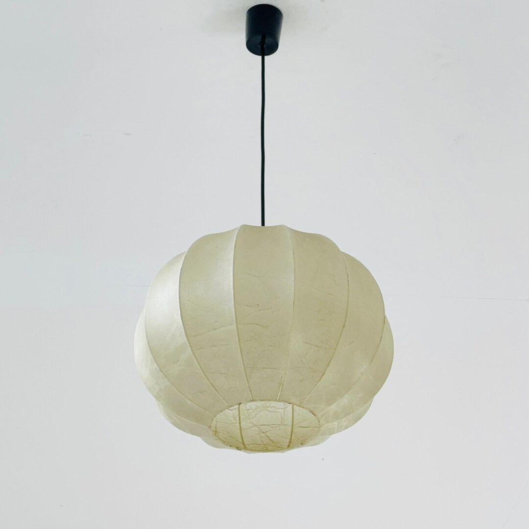 Cocoon Round Italian Mid-century Cocoon Pendant Lamp by Achille ...