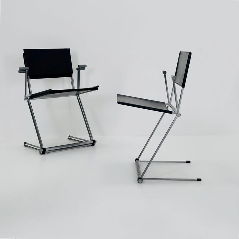 Set of 6 Ballerina Black Dining Chairs by Herbert Ohl for Matteo Grassi ...