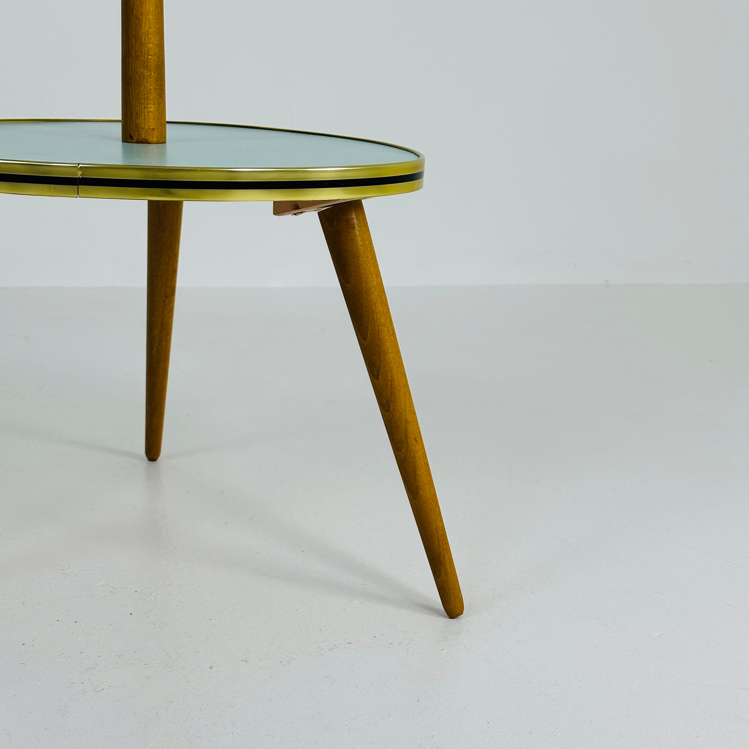 1950s German Plant Stand, Colorful Vintage Mid-century Minimalist ...