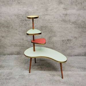 BIG German Plant Stand, Colorful Vintage Mid-century Minimalist Indoor ...