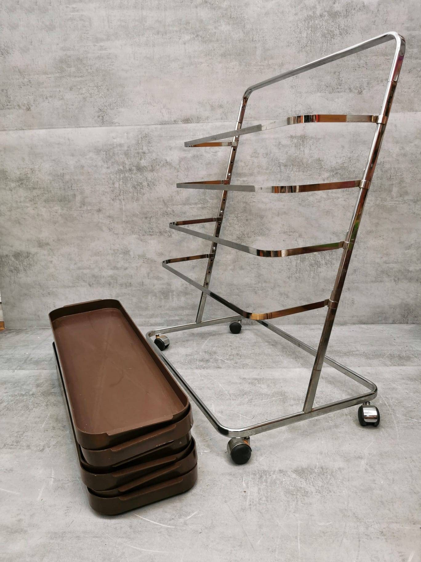 Space Age Flower or Storage Shelves Unite on Casters Italy - Etsy
