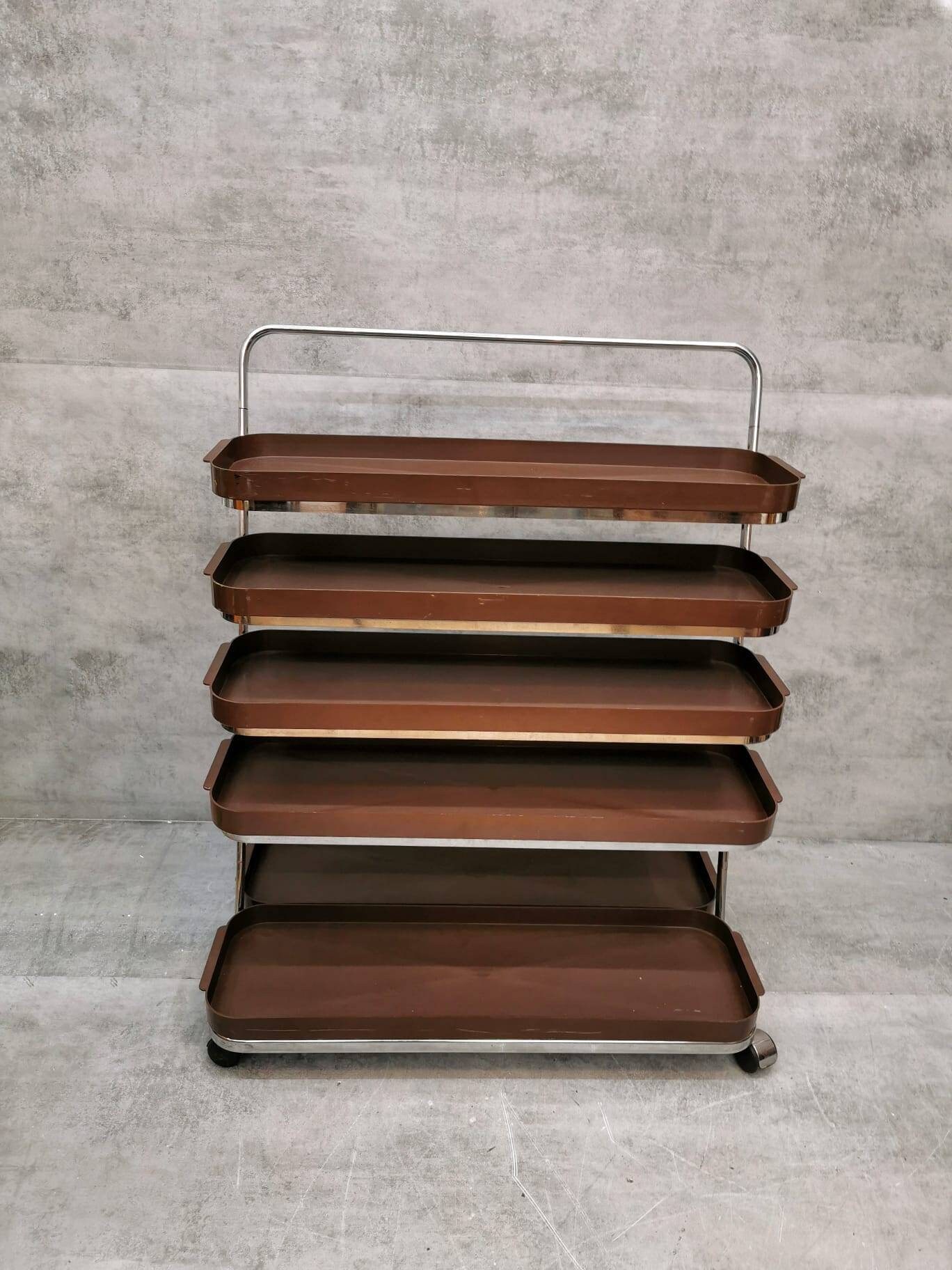 Space Age Flower or Storage Shelves Unite on Casters Italy - Etsy