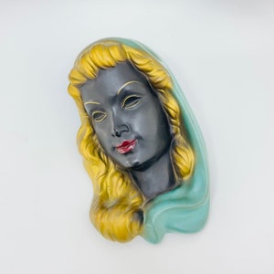 Mid Century Wall Masks Women Faces 1950s, Germany - Etsy