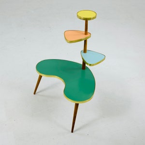 BIG German Plant Stand, Colorful Vintage Mid-century Minimalist Indoor ...