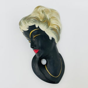 Mid Century Wall Masks Women Faces 1950s, Germany - Etsy