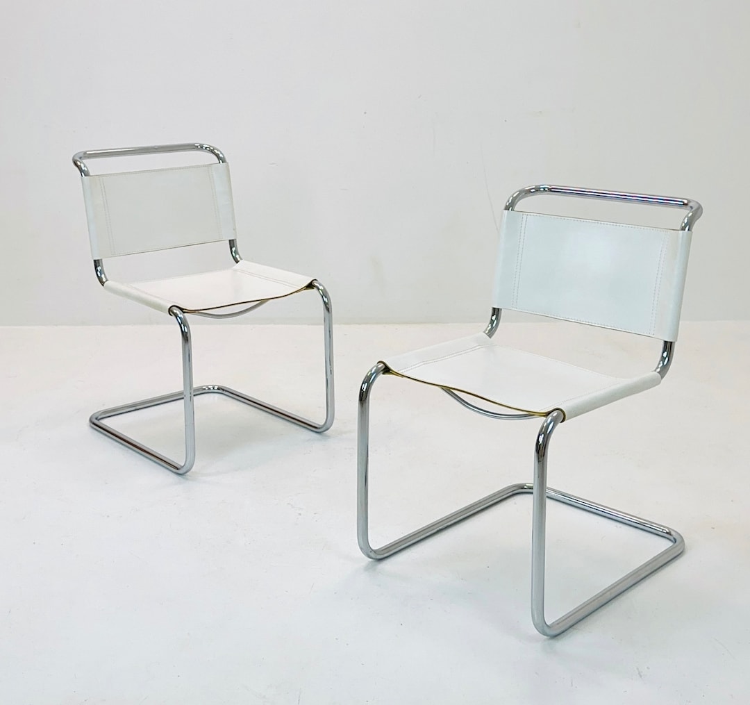 Set of 2 Mid-century Bauhaus S33 Chair by Mart Stam of Italy 1980s - Etsy