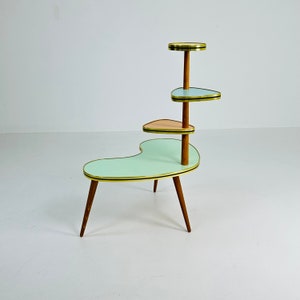 BIG 1950s German Plant Stand, Colorful Vintage Mid-century Minimalist ...