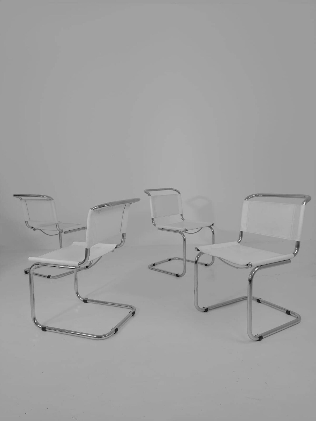 Set of 4 Mid-century Vintage S33 Chairs From Mart Stam Italy 1980er - Etsy