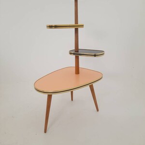 Retro Plant Stand, Colorful Vintage Mid-century Minimalist Indoor Plant ...