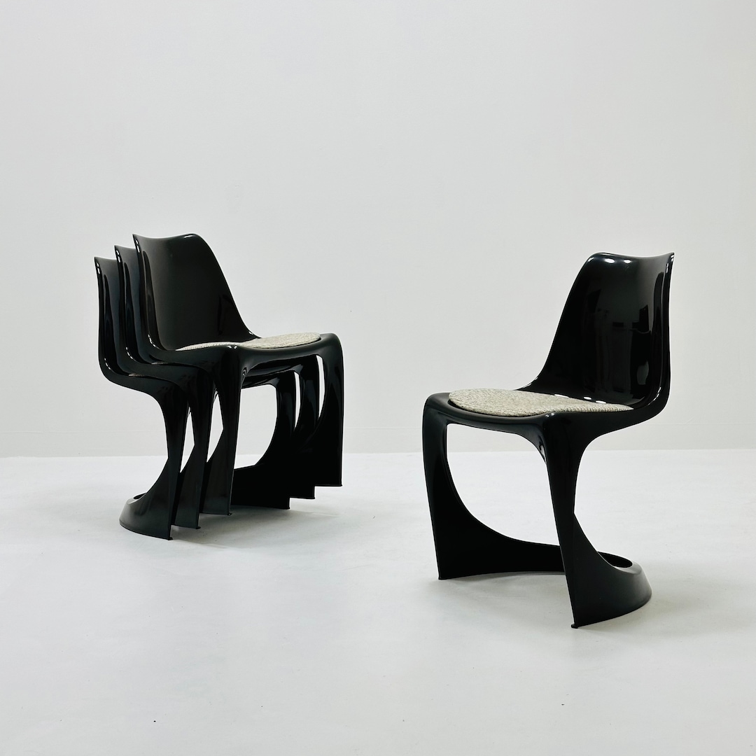 Set of 4 Space Age Dining Chair Designed by Steen Ostergaard for Paul ...