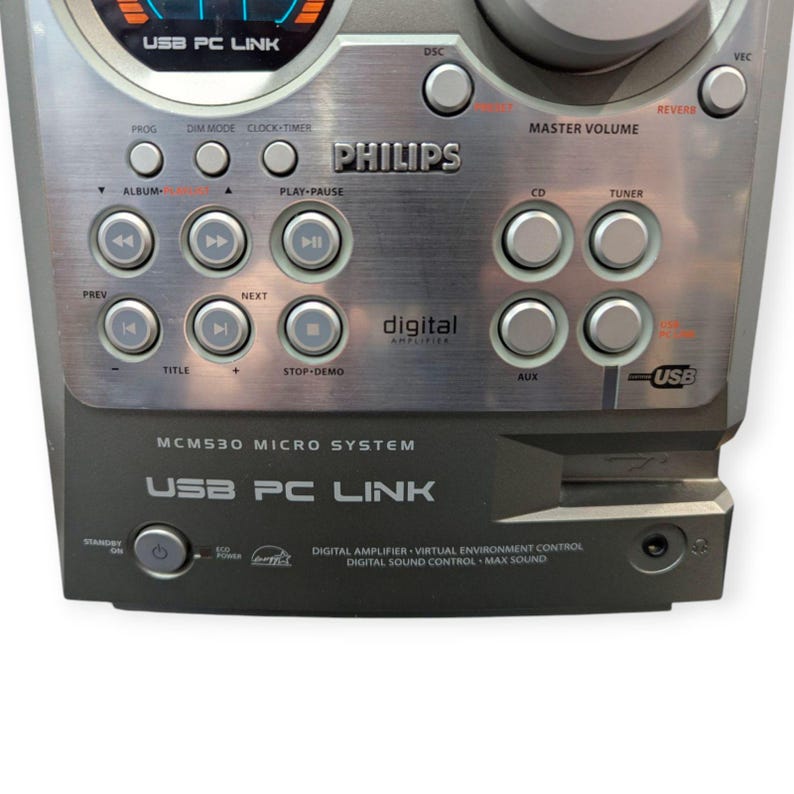 Philips MCM530/37 CD Player Stereo System - 5-disc Changer, Digital AM ...