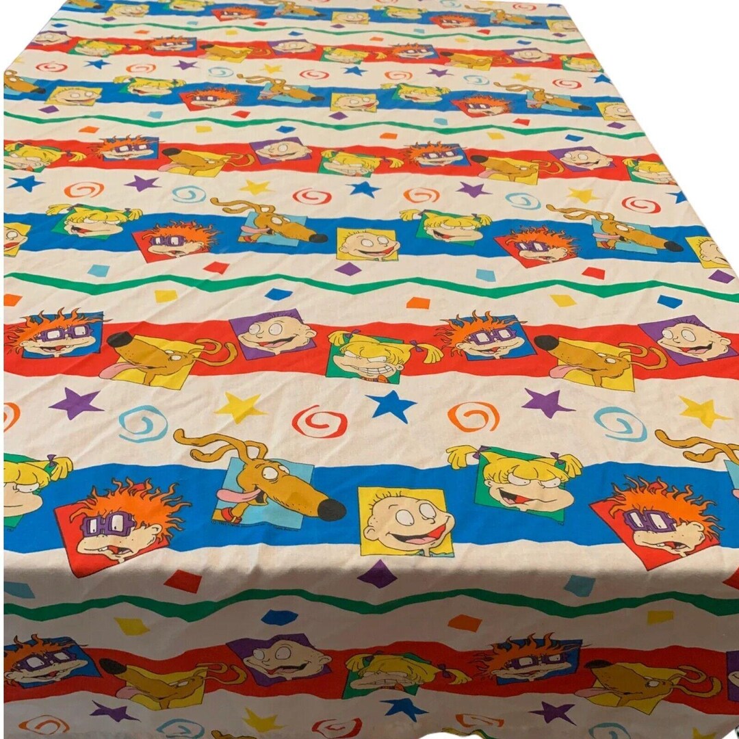 Vintage Rugrats Twin Sheet Set W/ Pillow Case, Flat Sheet, and Fitted ...