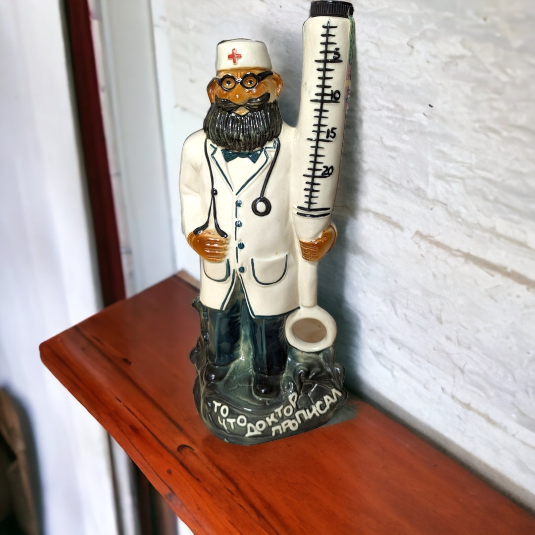 Russian Doctor With Syringe Porcelain Liquor Bottle - Etsy