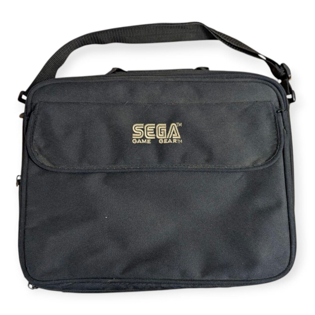 Sega Game Gear Shoulder Bag - Black Carrying Case Travel Messenger ...