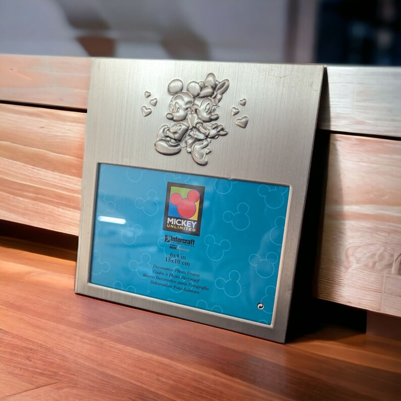 Metallic Mickey Mouse & Minnie Mouse Photo Frame Mickey - Etsy