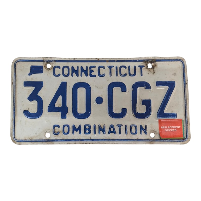 Vintage 80s/90s/00s License Plates – Connecticut, Florida, Vermont ...