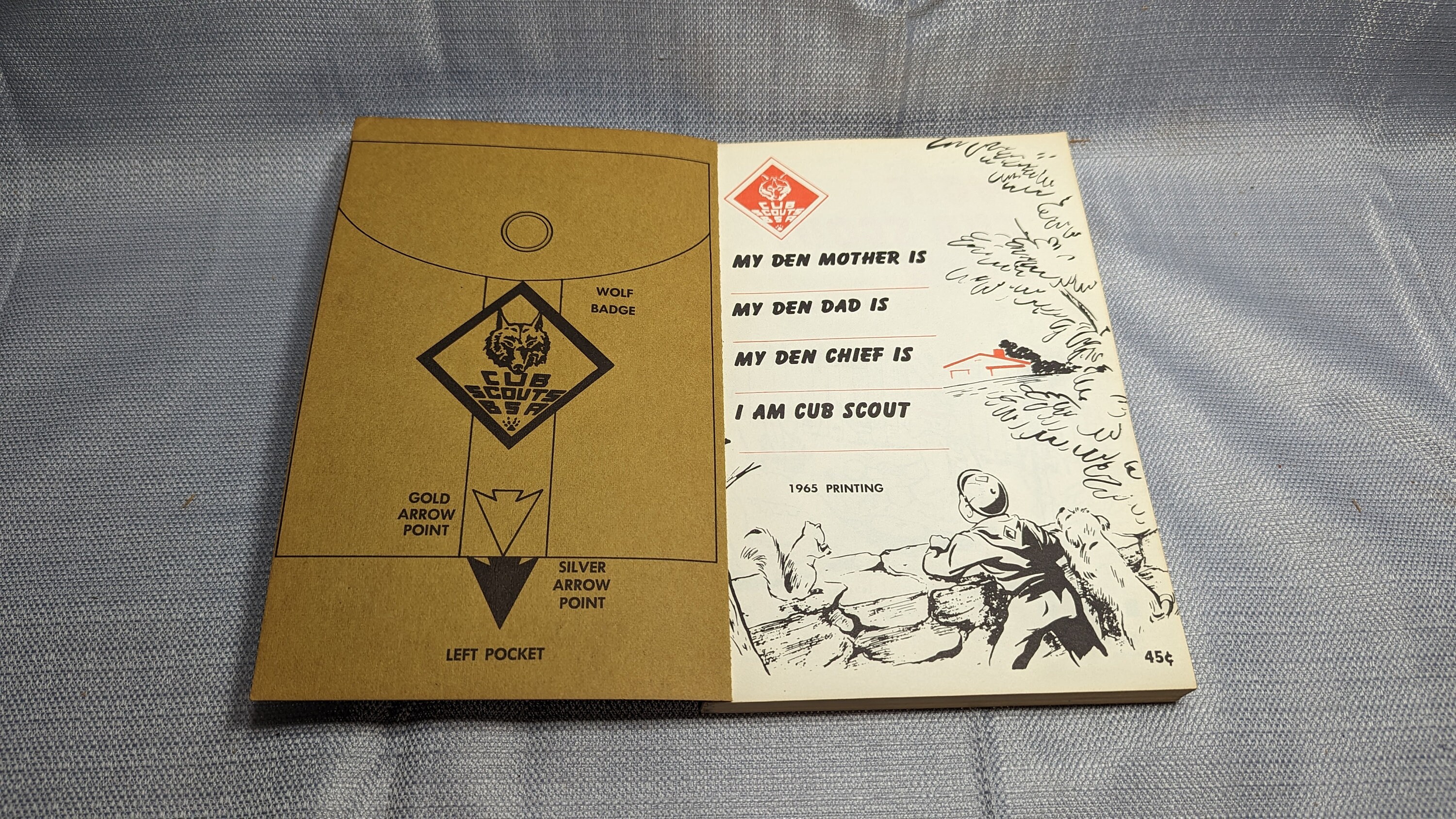 Wolf Cub Scout Book — 1965 Printing Boy Scouts of America Handbook - Etsy