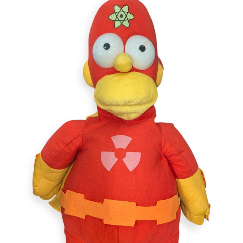 The Simpsons Radioactive Man Bartman Plush Dolls 32 Inch Vintage ...
